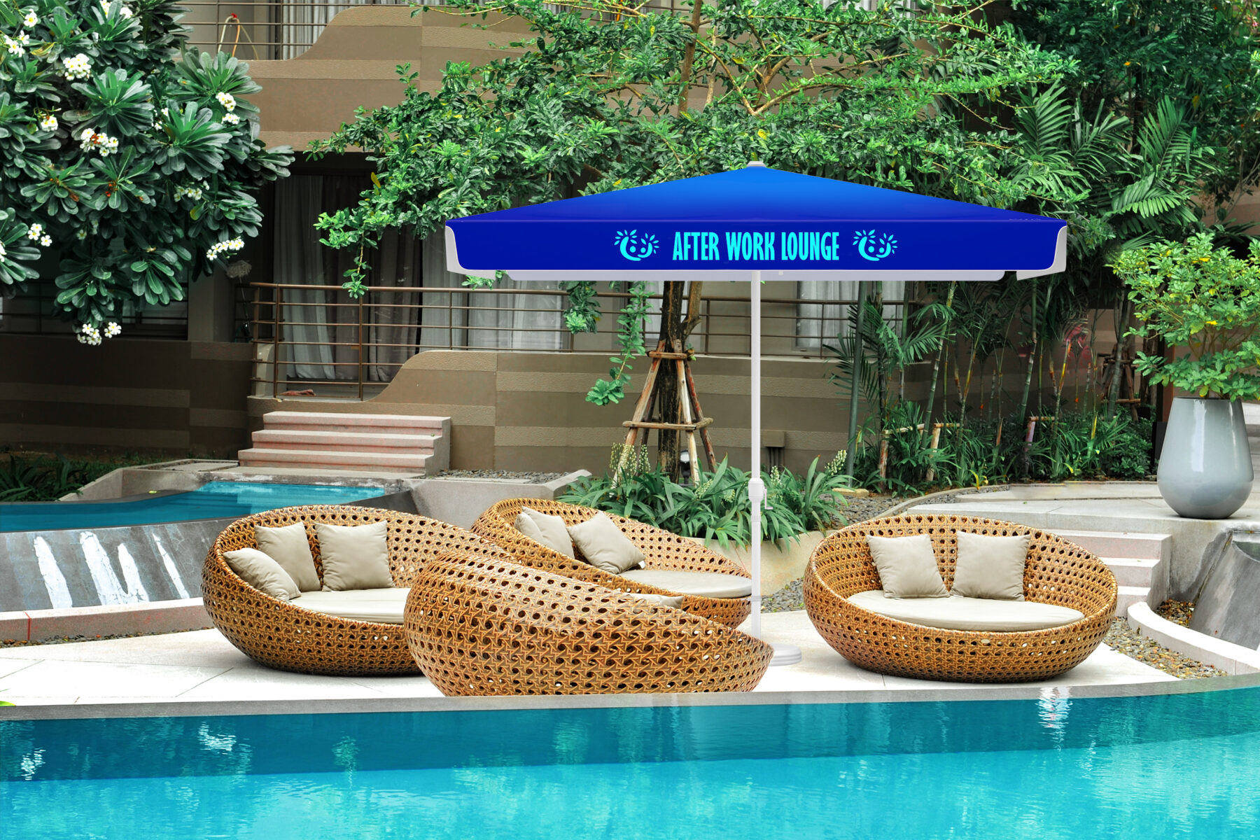 Parasols in many sizes - print with desired motif